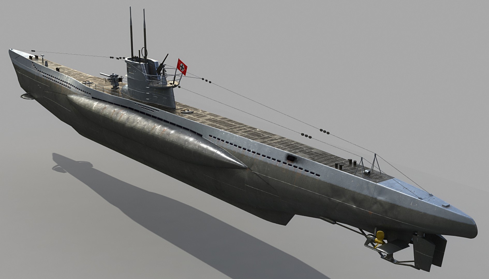 Type Vii U-boats Ii 3d Model