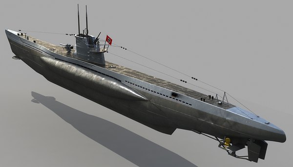 type vii u-boats ii 3d model