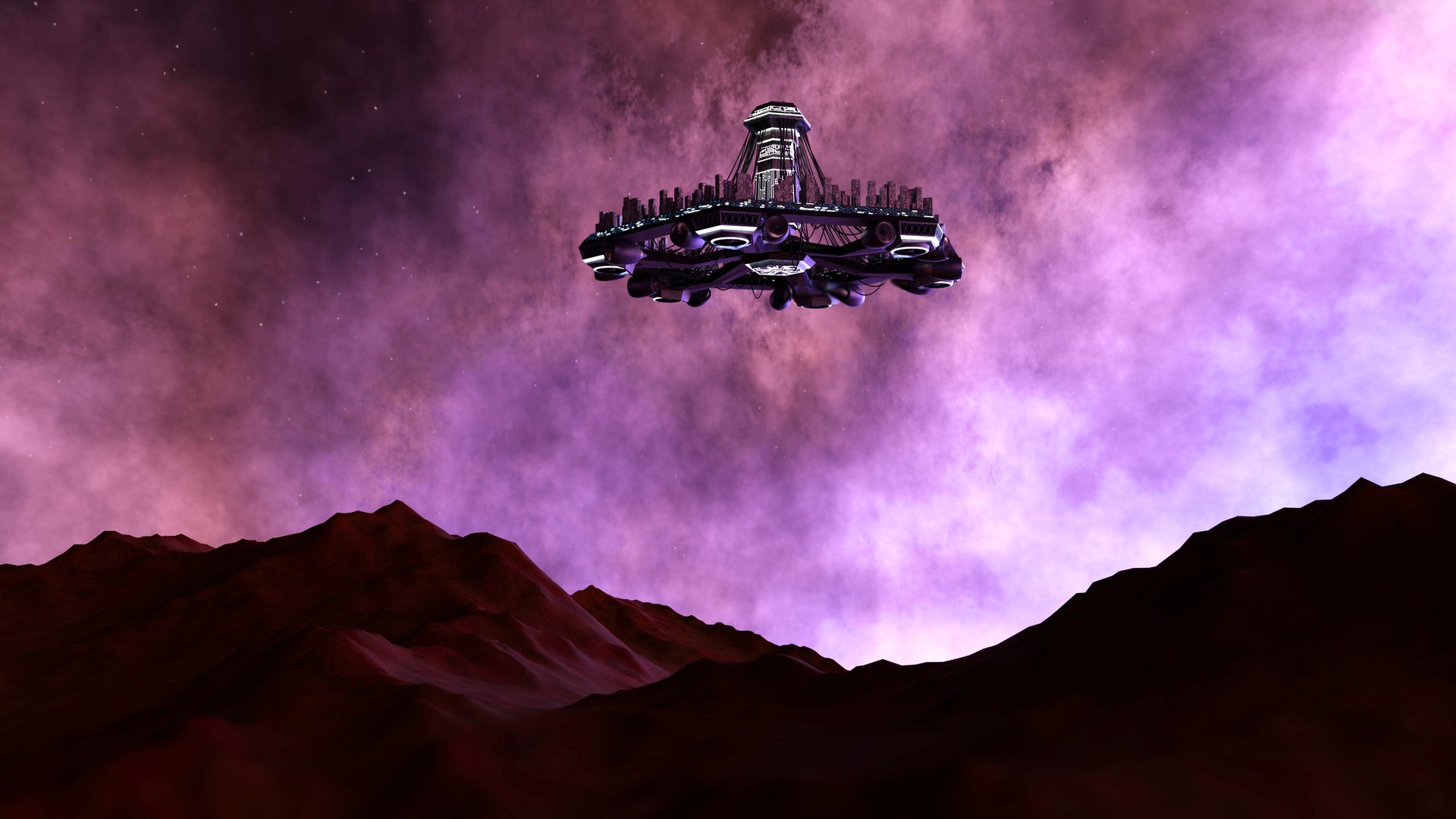 3D Model Space City V2 - TurboSquid 1871756