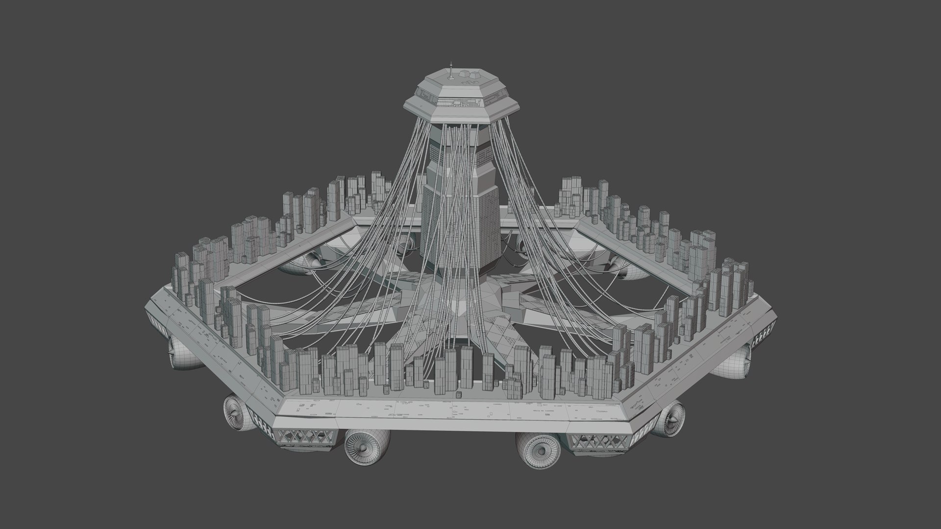 3D Model Space City V2 - TurboSquid 1871756