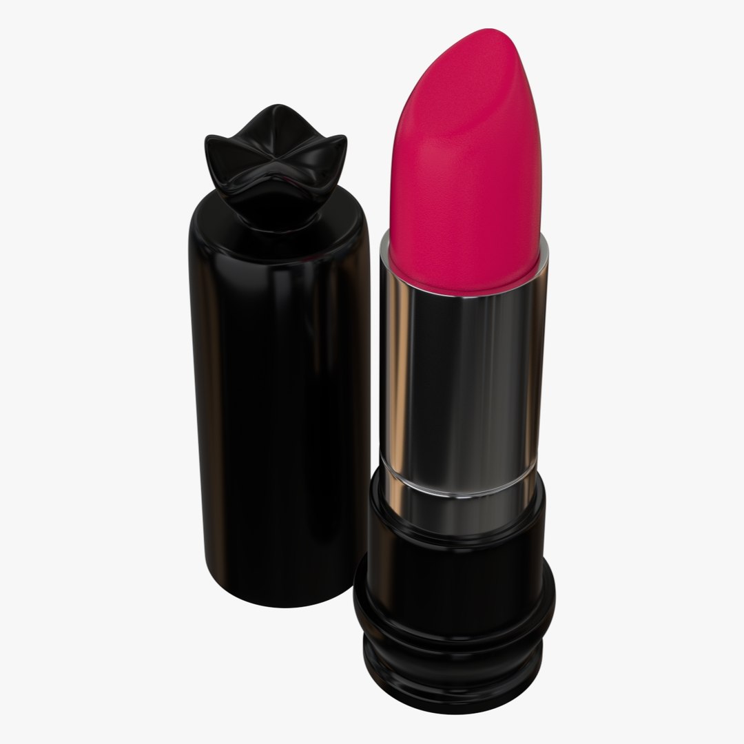 3d lipstick lips model