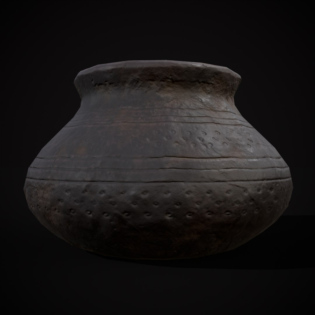 3D Sculpted Five Pottery Set Model - TurboSquid 2158901