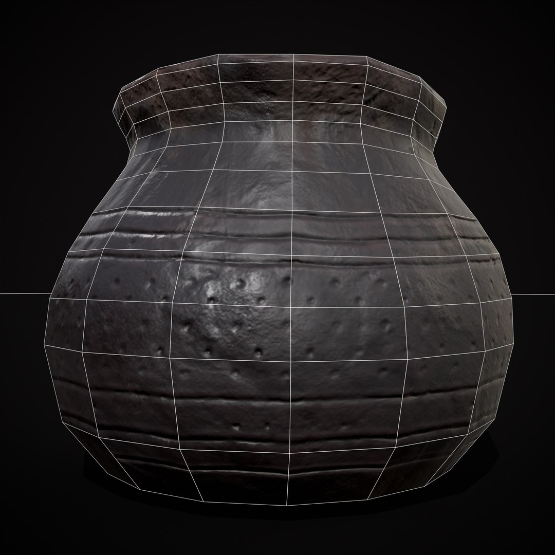 3D Sculpted Five Pottery Set Model - TurboSquid 2158901