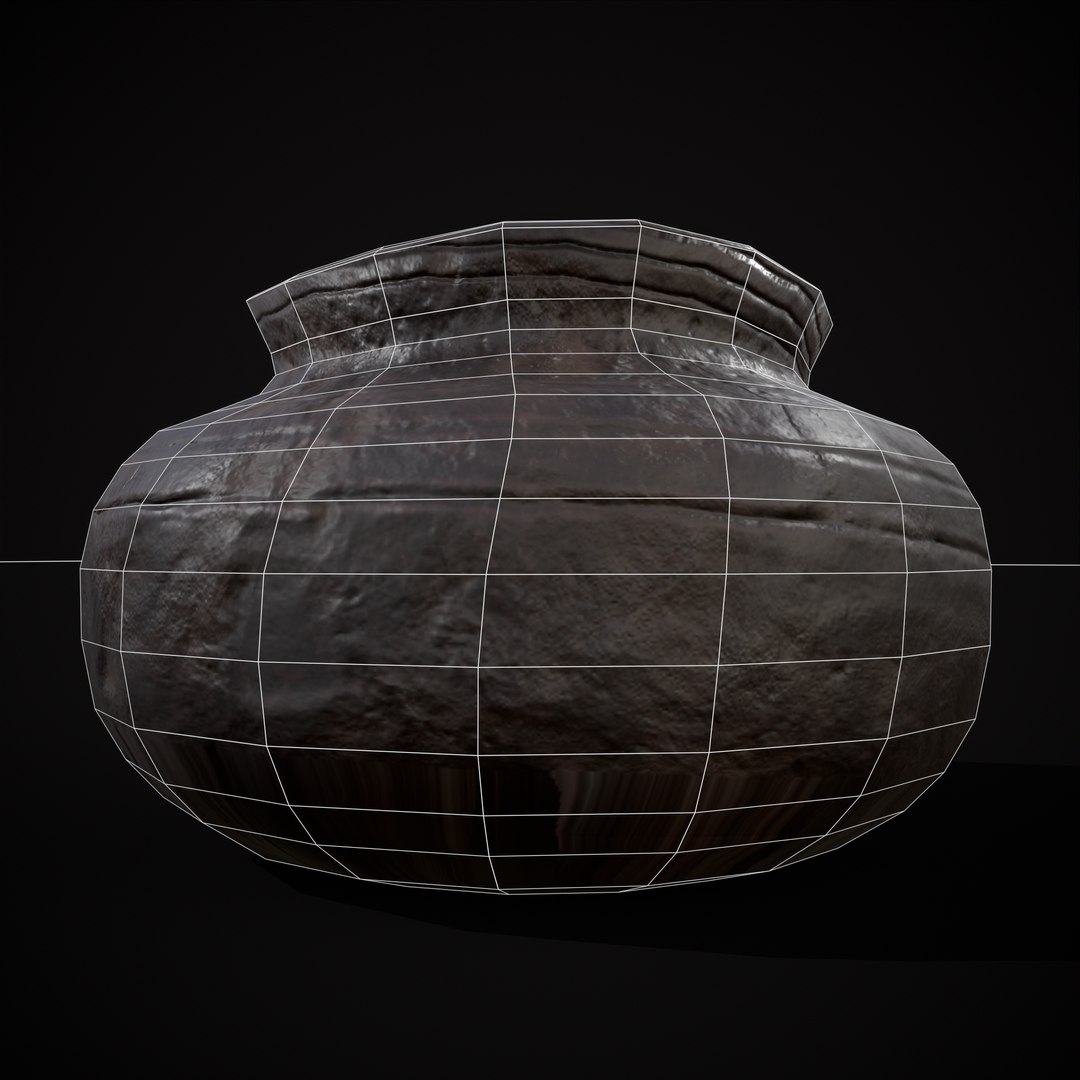 3D Sculpted Five Pottery Set Model - TurboSquid 2158901