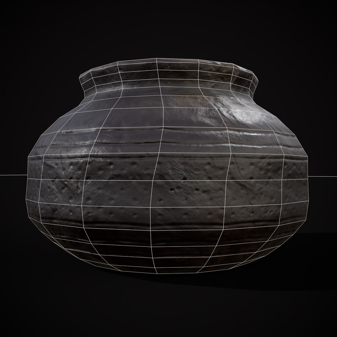 3D Sculpted Five Pottery Set Model - TurboSquid 2158901