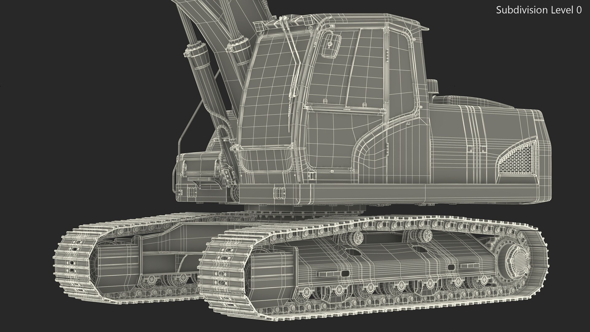 3D model Hydraulic Tracked Medium Excavator - TurboSquid 2132271