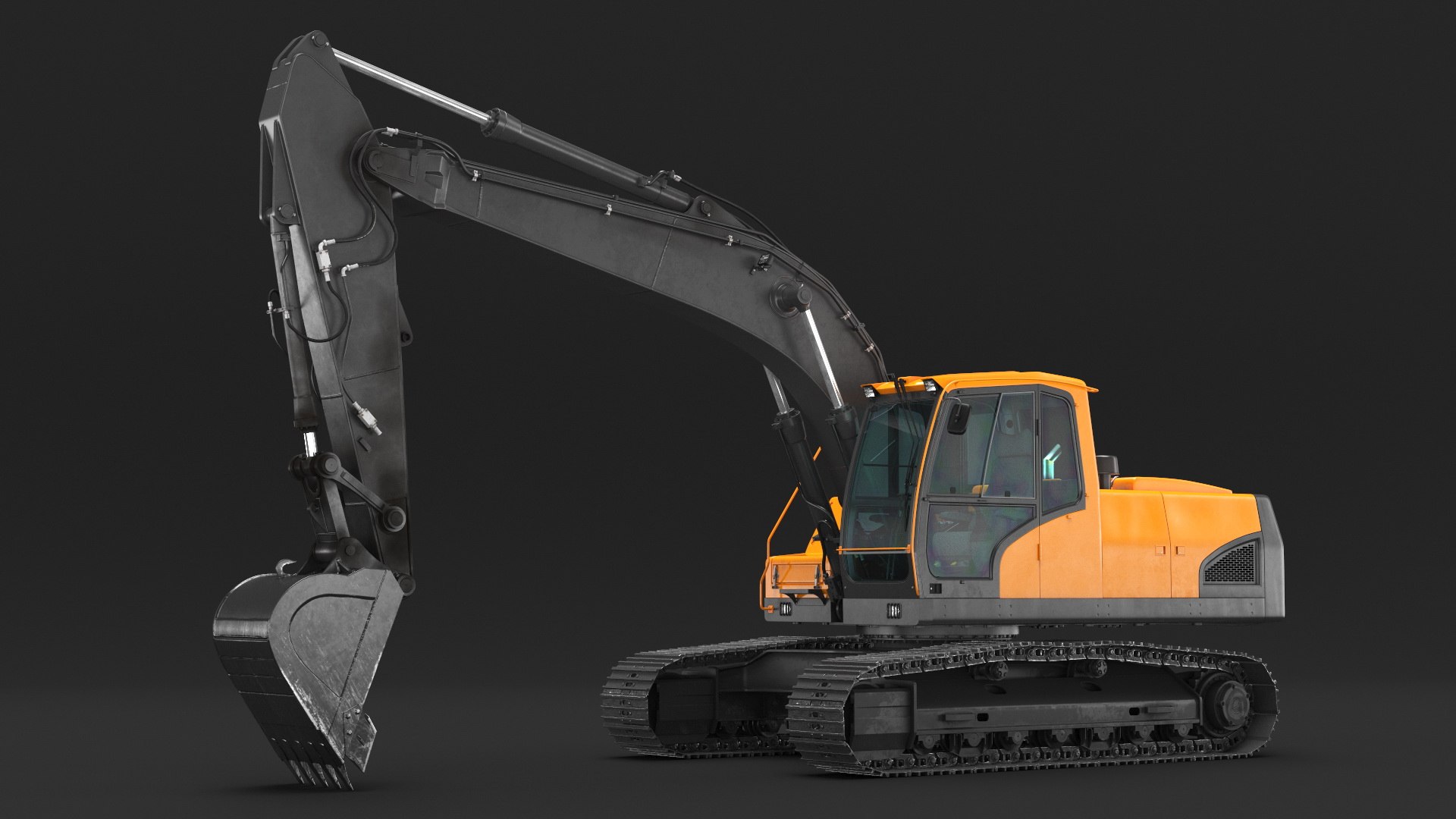 3D model Hydraulic Tracked Medium Excavator - TurboSquid 2132271