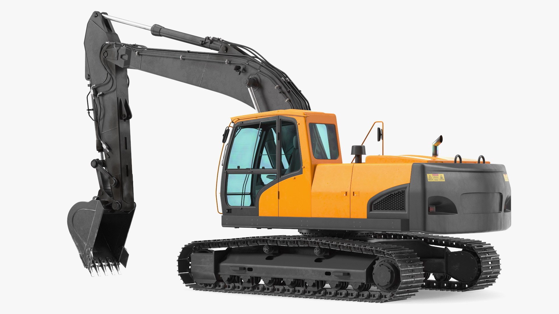 3D model Hydraulic Tracked Medium Excavator - TurboSquid 2132271