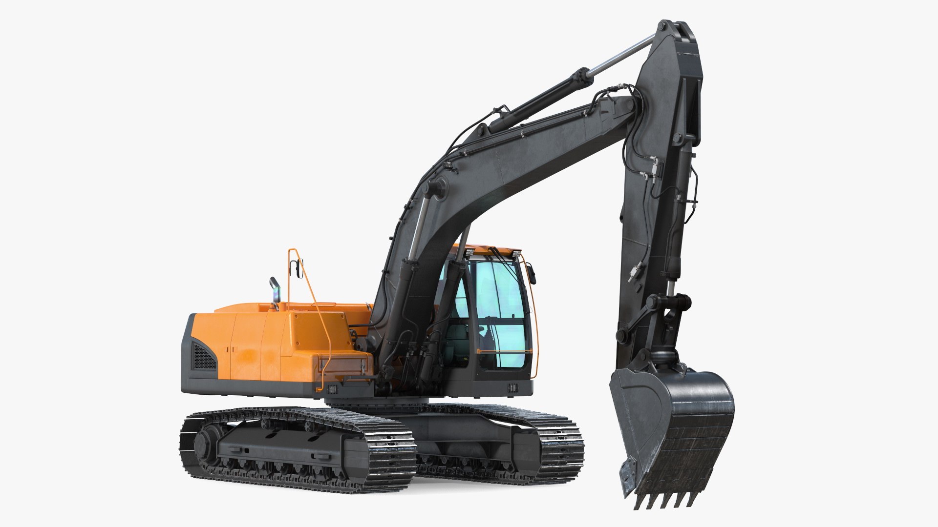 3D model Hydraulic Tracked Medium Excavator - TurboSquid 2132271