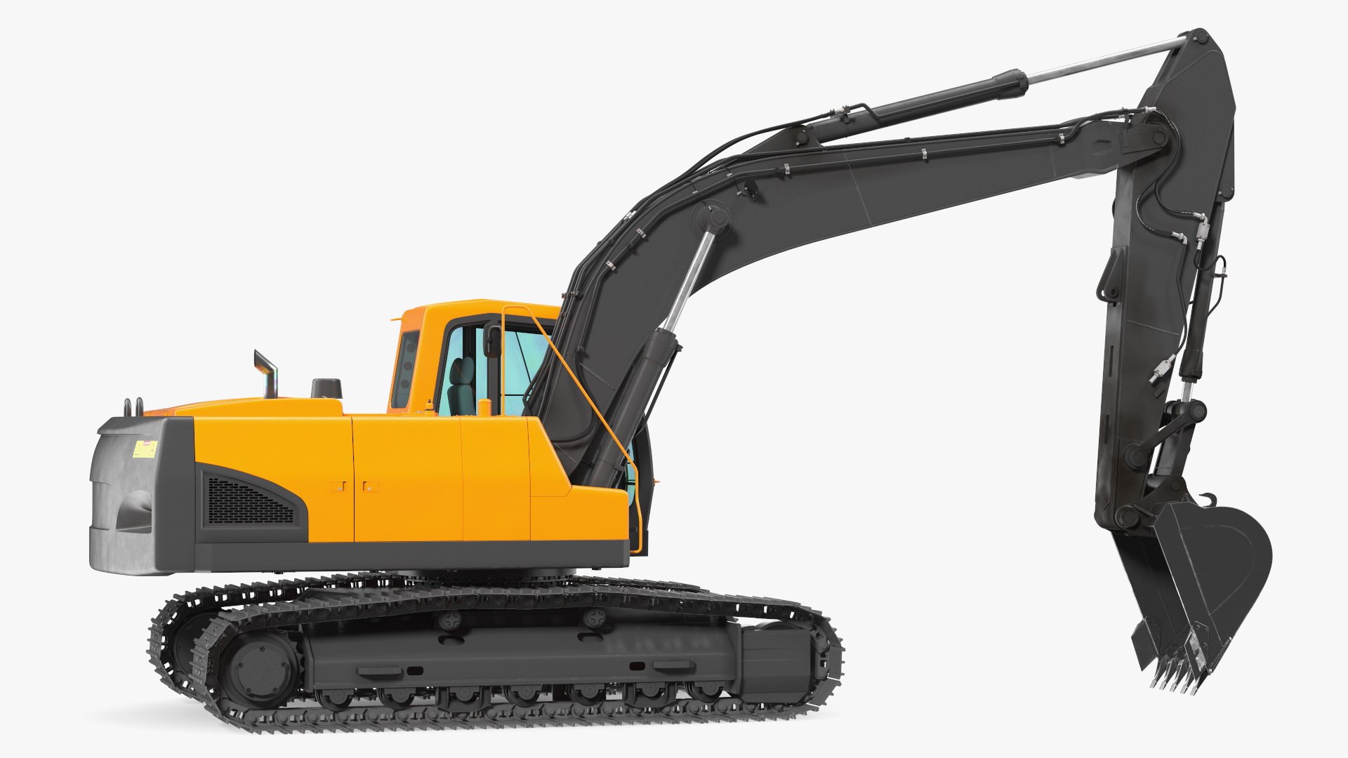 3D model Hydraulic Tracked Medium Excavator - TurboSquid 2132271
