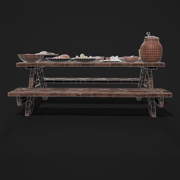 3D Medieval Picnic - TurboSquid 1777059