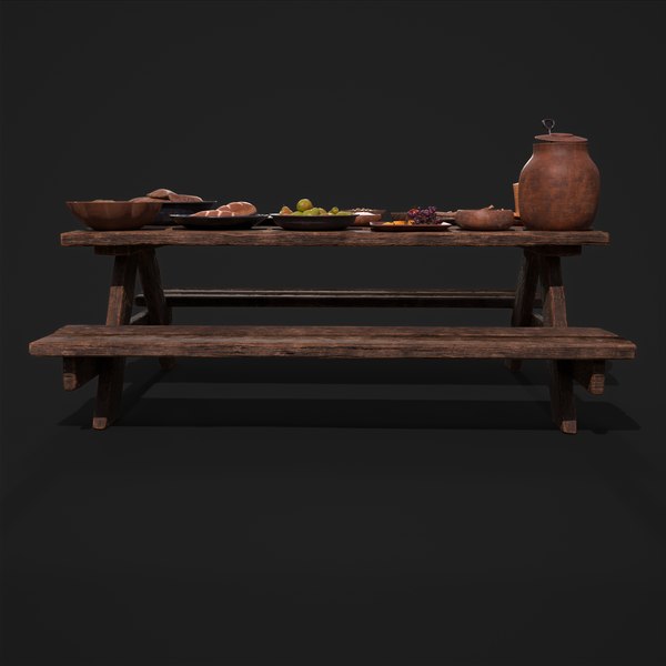 3D Medieval Picnic - TurboSquid 1777059