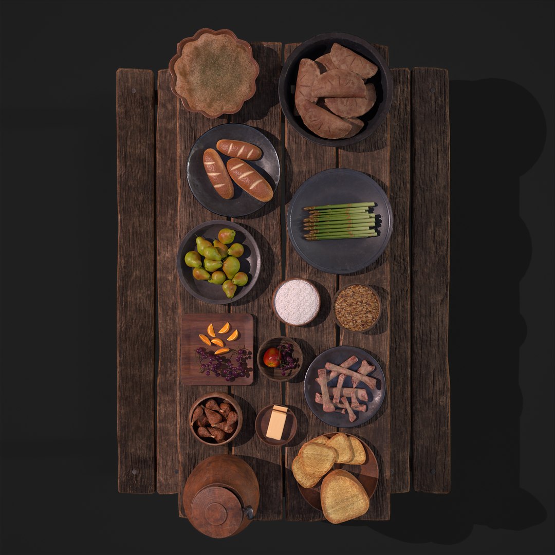 3D Medieval Picnic - TurboSquid 1777059