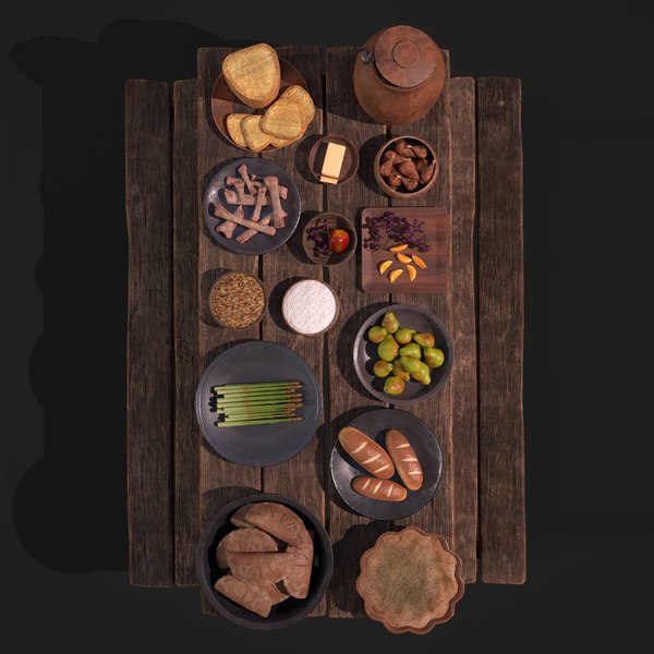 3D Medieval Picnic - TurboSquid 1777059