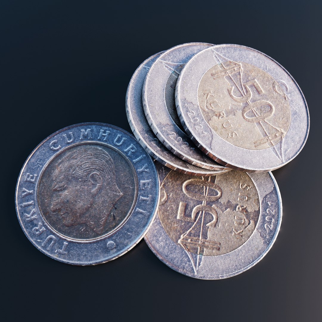 Turkish Lira Coin 3D Model - TurboSquid 2286718
