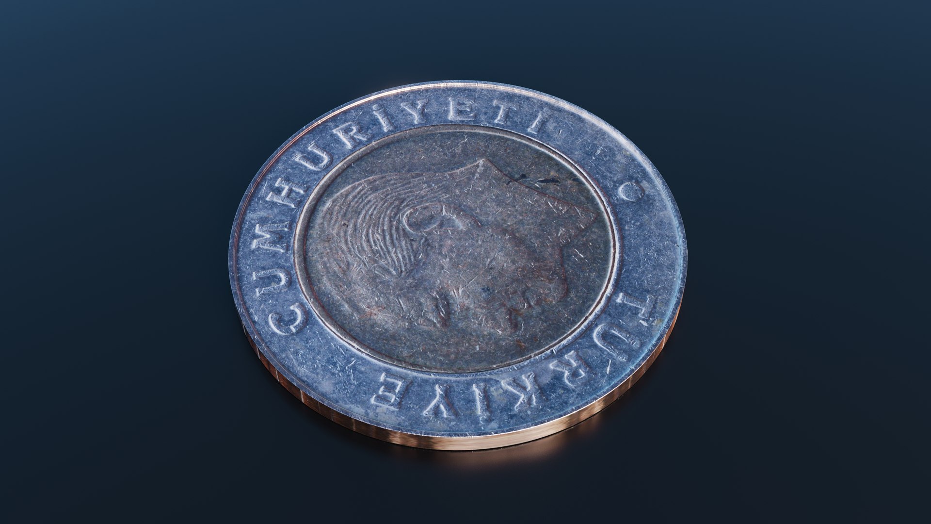 Turkish Lira Coin 3D Model - TurboSquid 2286718