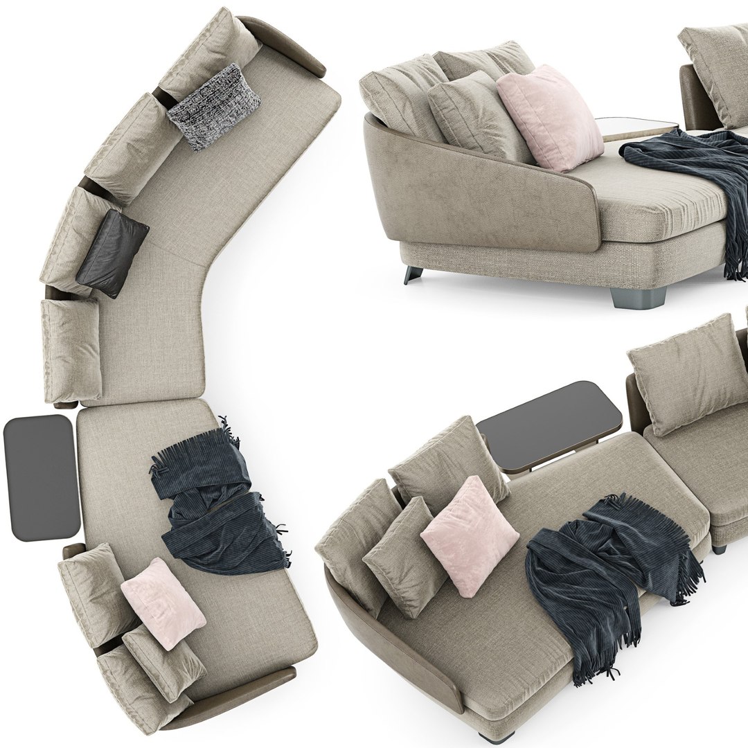 Minotti Lawson Sofa 3D Model - TurboSquid 1603902