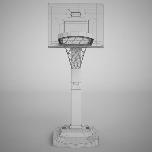 3d basketball hoop b