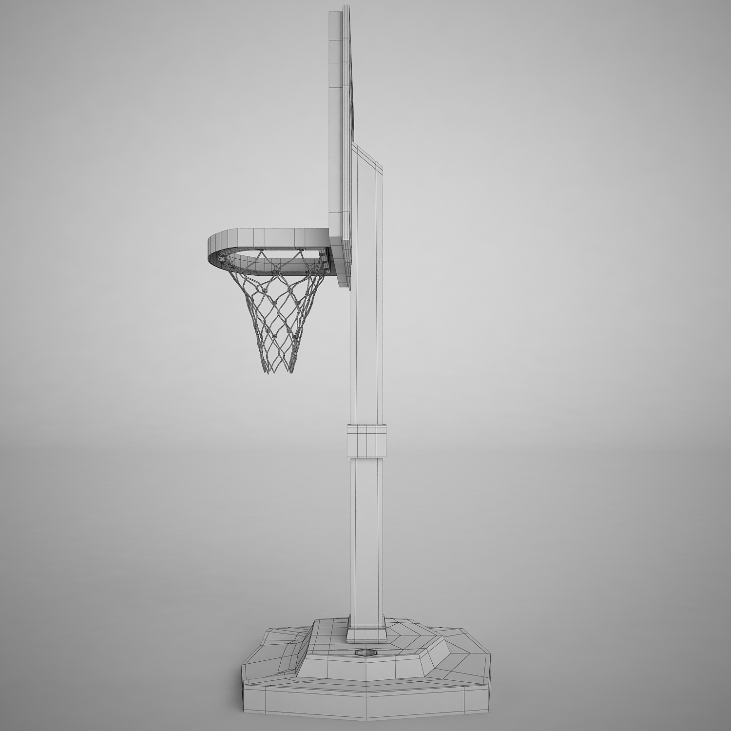 3d basketball hoop b