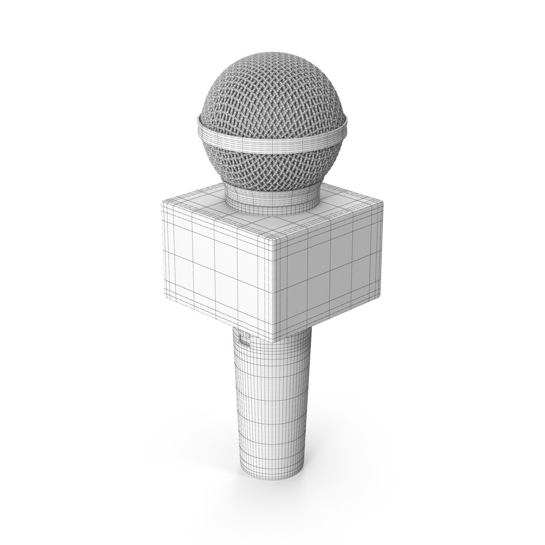 3D News Microphone - TurboSquid 2240984