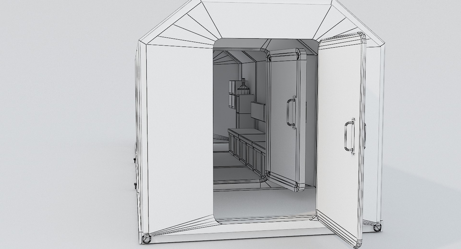 Refuge Chamber Container 3D Model - TurboSquid 1747903