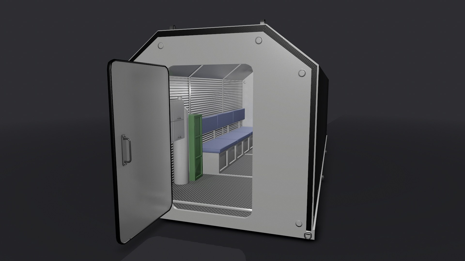 Refuge Chamber Container 3D Model - TurboSquid 1747903