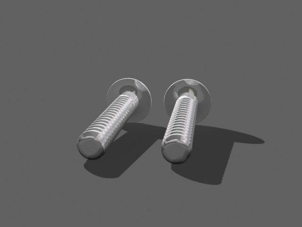 flat phillips screw 3d max