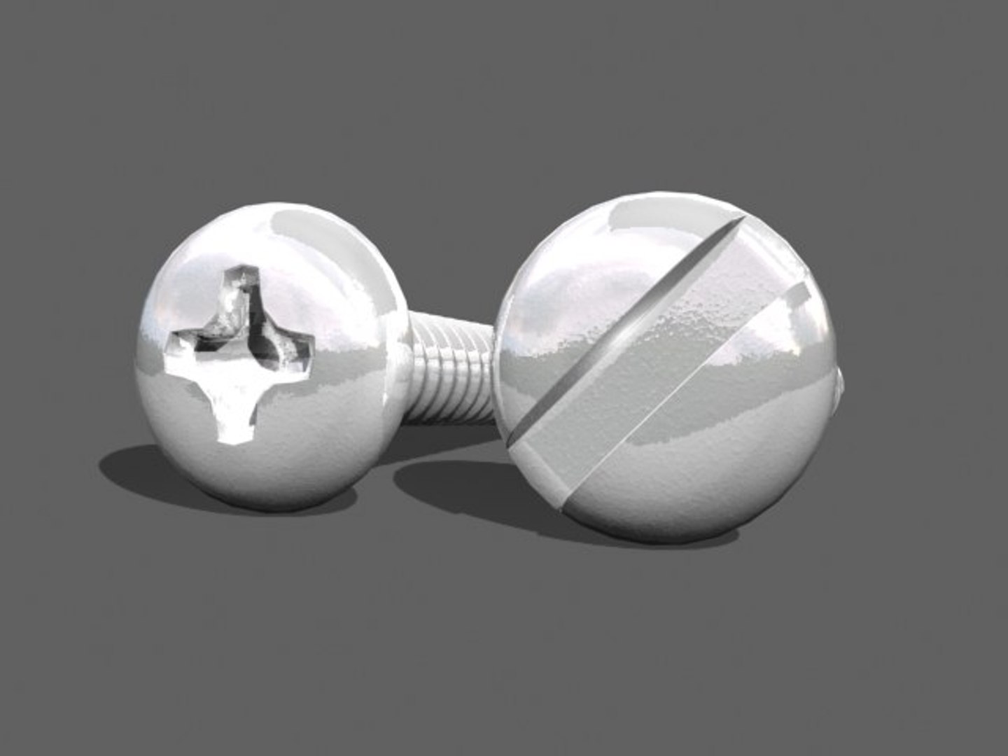 flat phillips screw 3d max