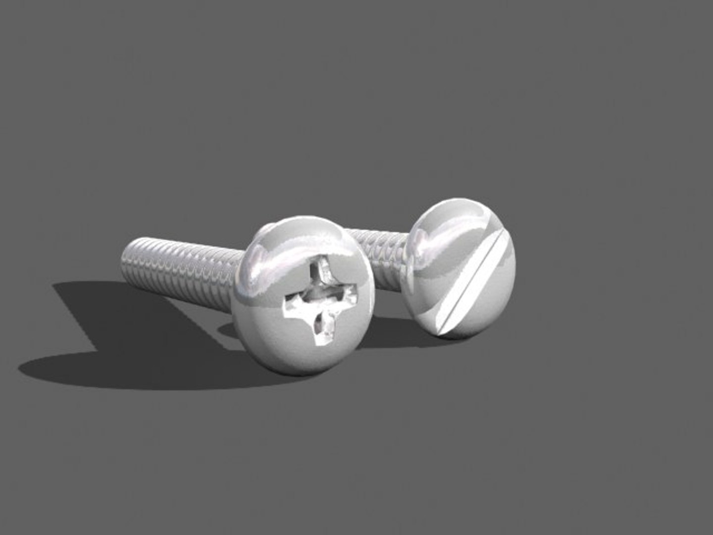 flat phillips screw 3d max