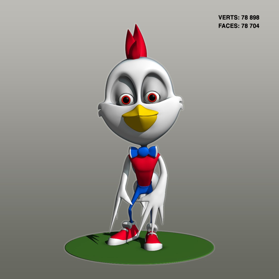 Chicken character 3D - TurboSquid 1196107