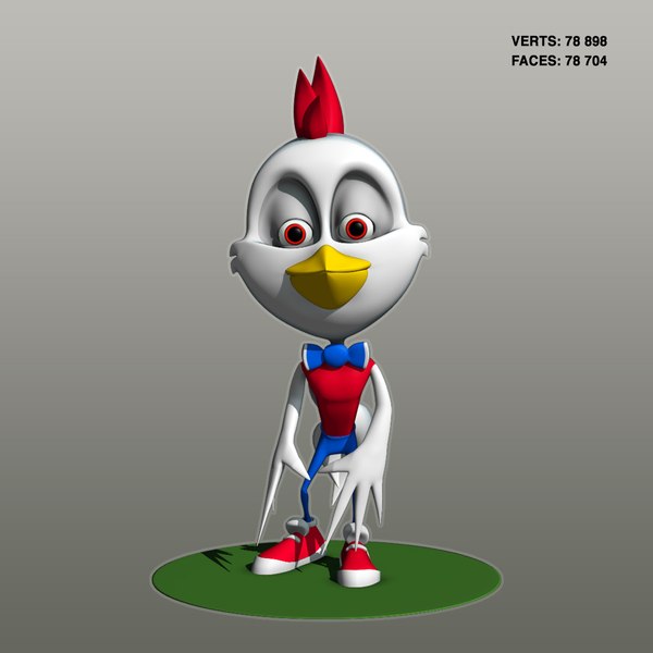 Cartoon Chicken 3D Models for Download | TurboSquid