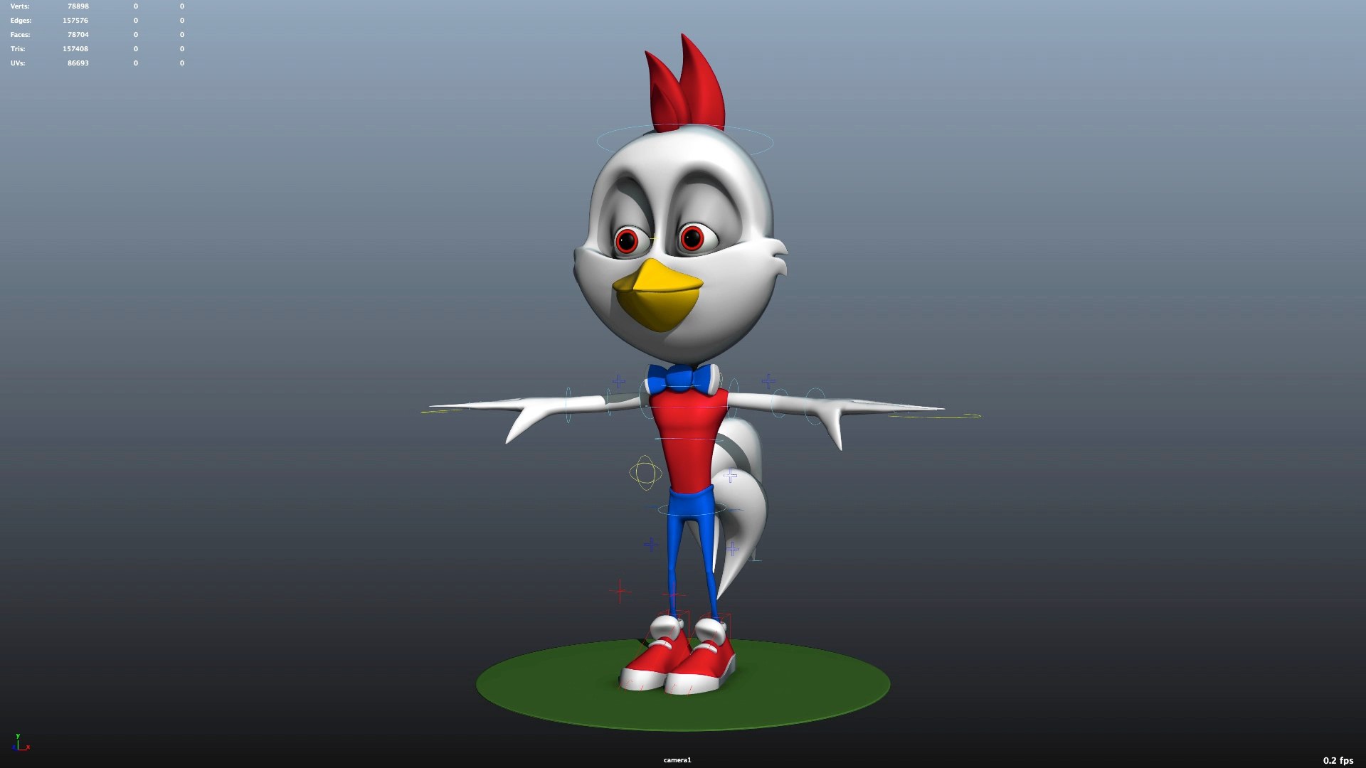 Chicken character 3D - TurboSquid 1196107