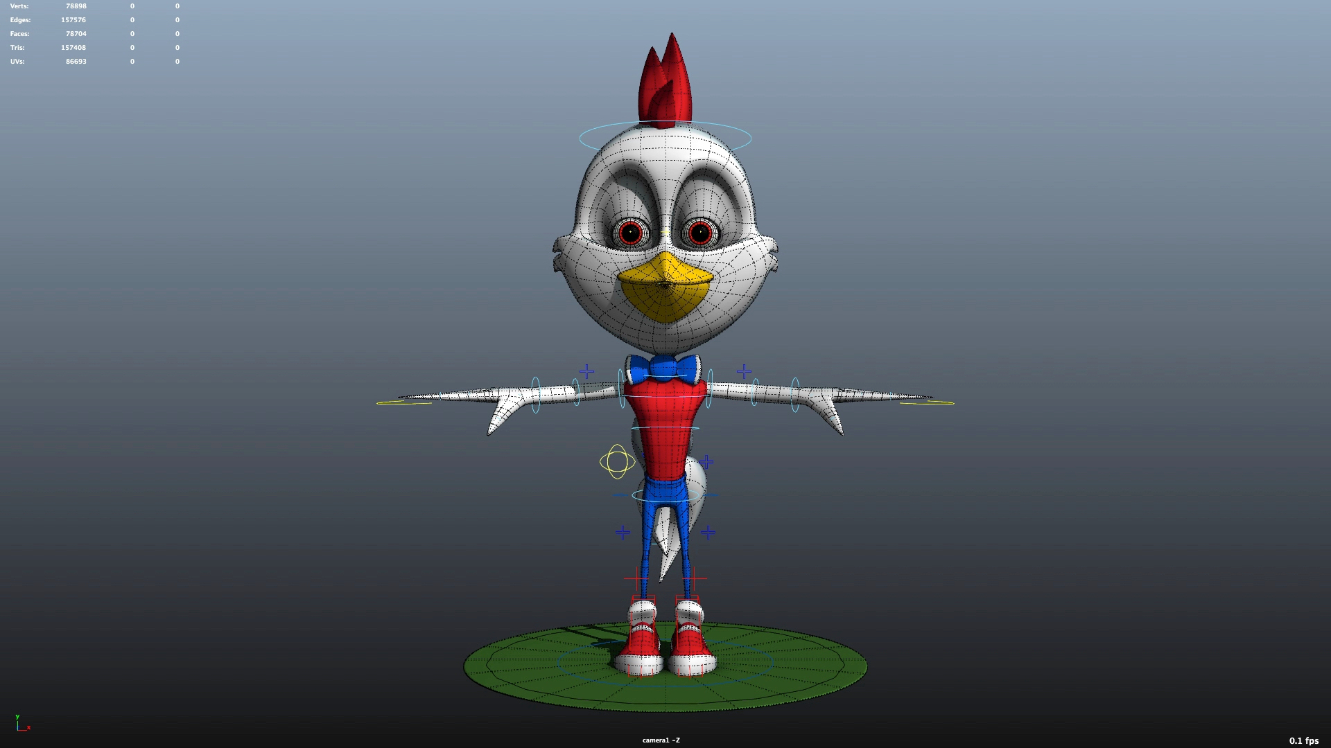 Chicken character 3D - TurboSquid 1196107