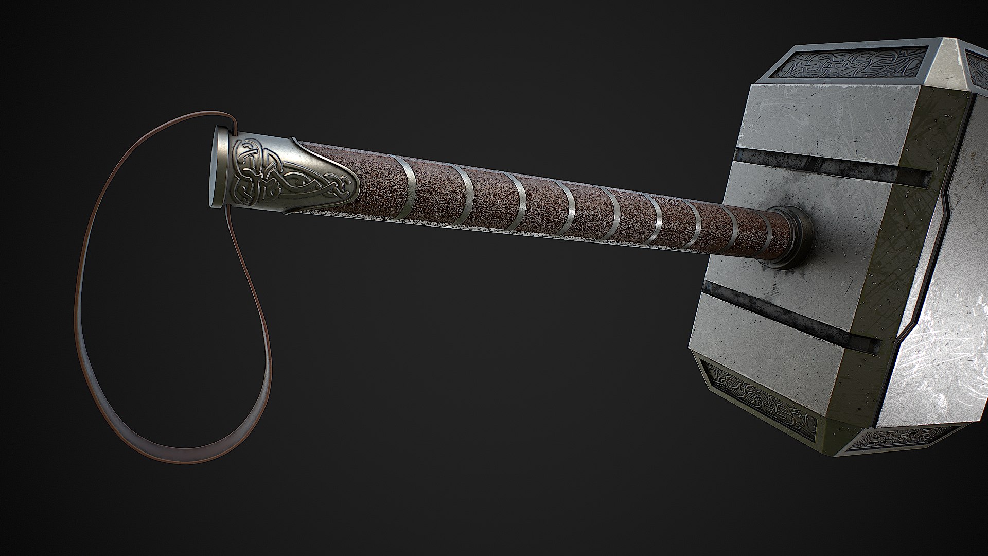 Thor Hammer Mjolnir Low-poly Model - TurboSquid 2376228