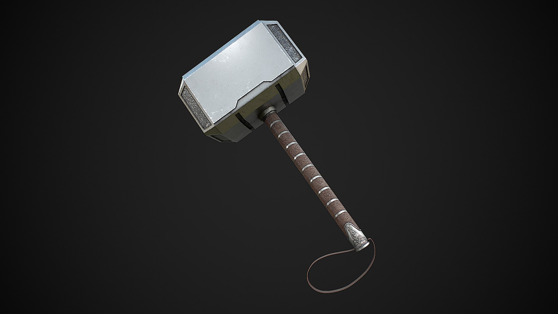 Thor Hammer Mjolnir Low-poly Model - TurboSquid 2376228