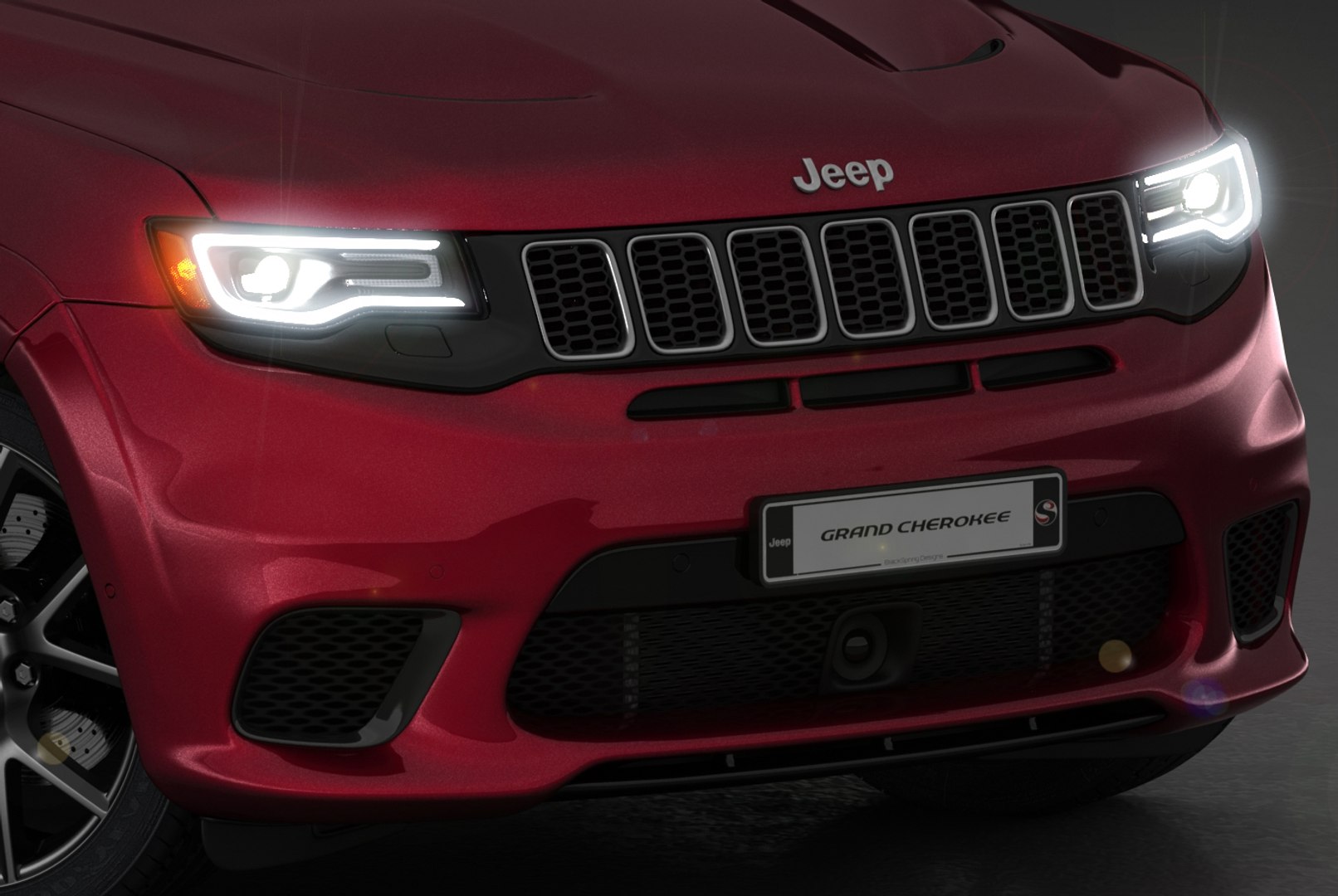 3D Jeep Grand Cherokee Trackhawk - TurboSquid 1311833