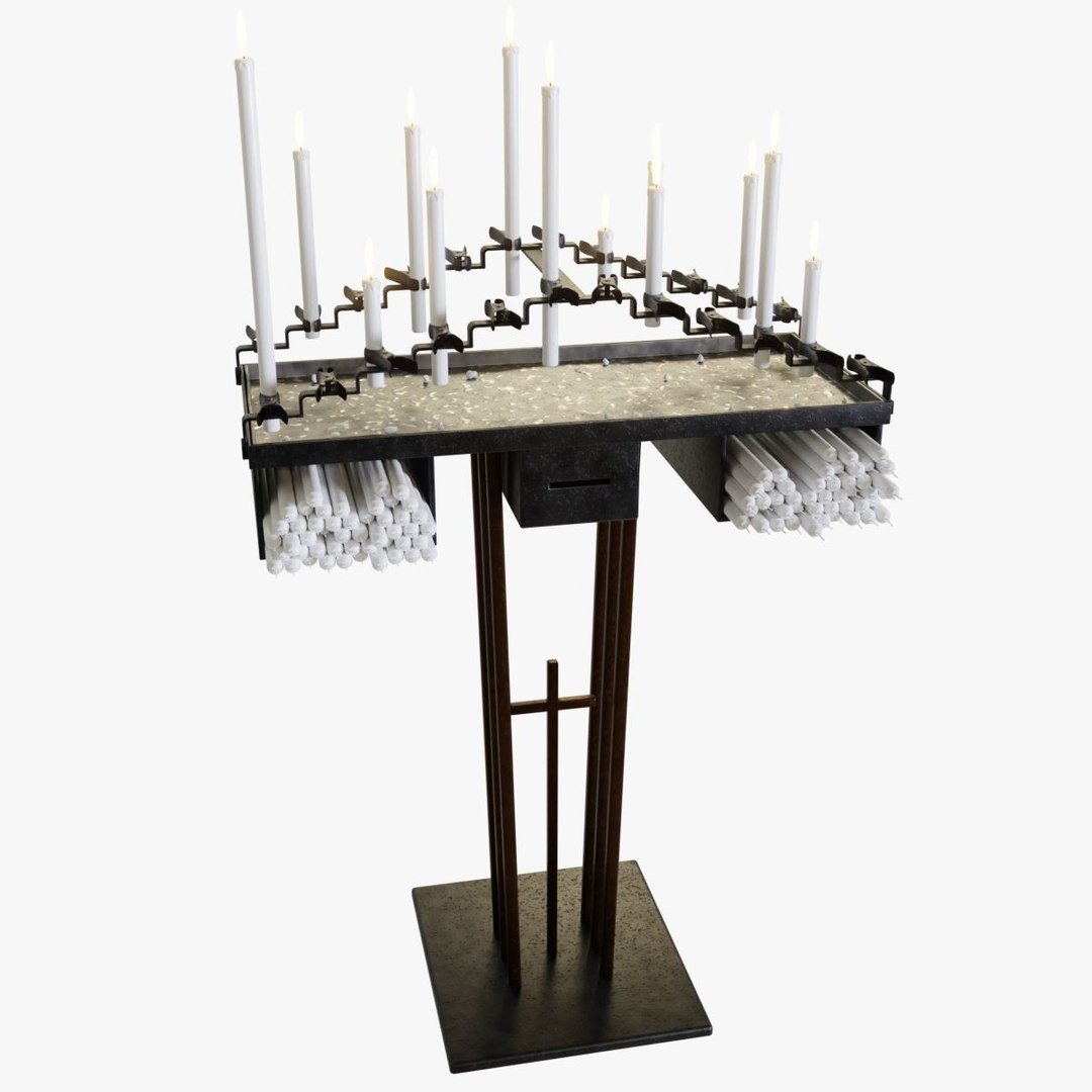 Old candle holder 3D model - TurboSquid 2074675 Old candle holder 3D model - TurboSquid 2074675