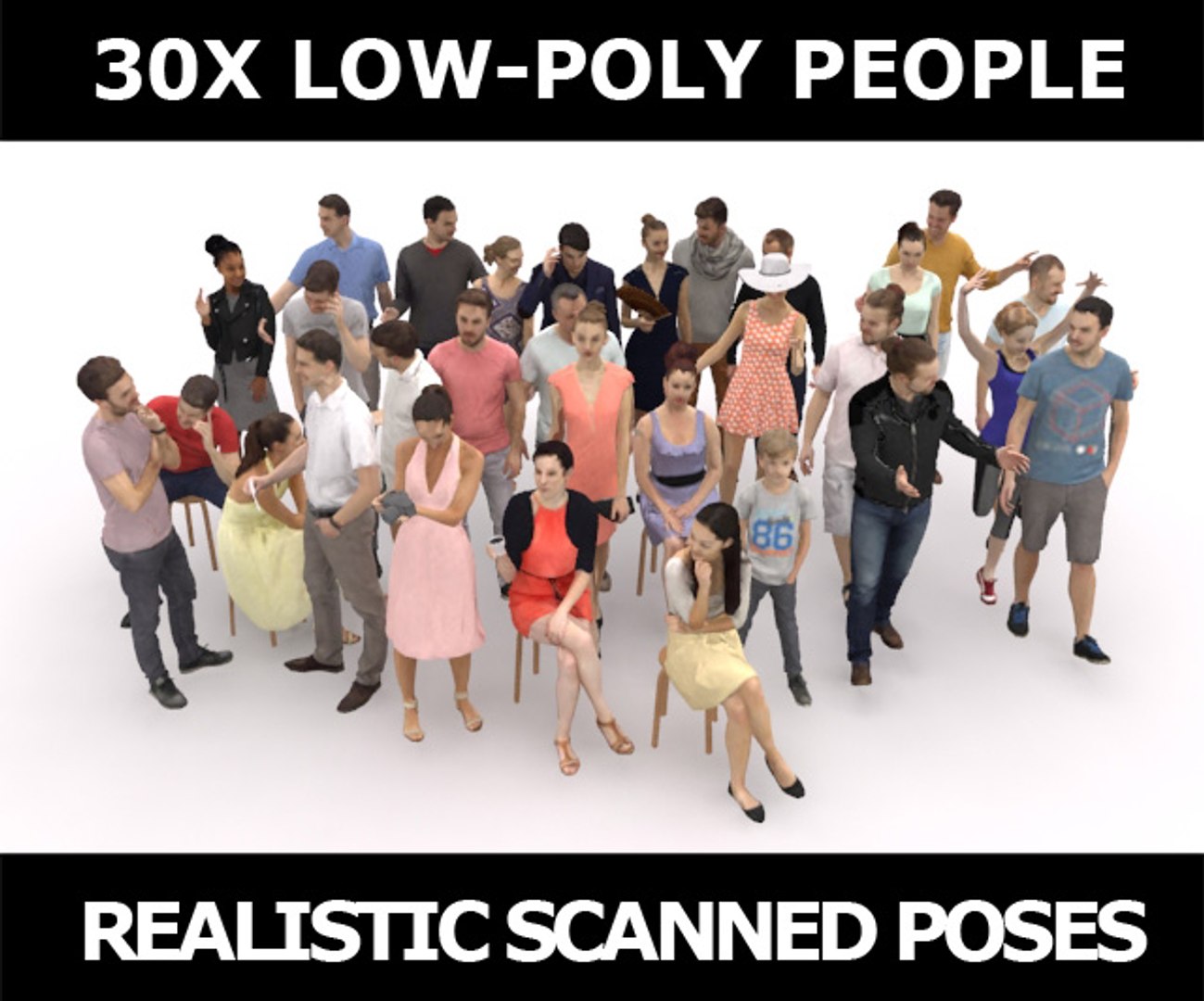 Scanned People Casual 3D - TurboSquid 1558476