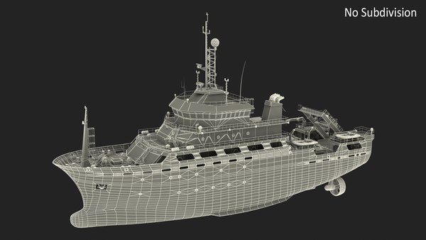 3D multipurpose research vessel sea ocean model - TurboSquid 1625854