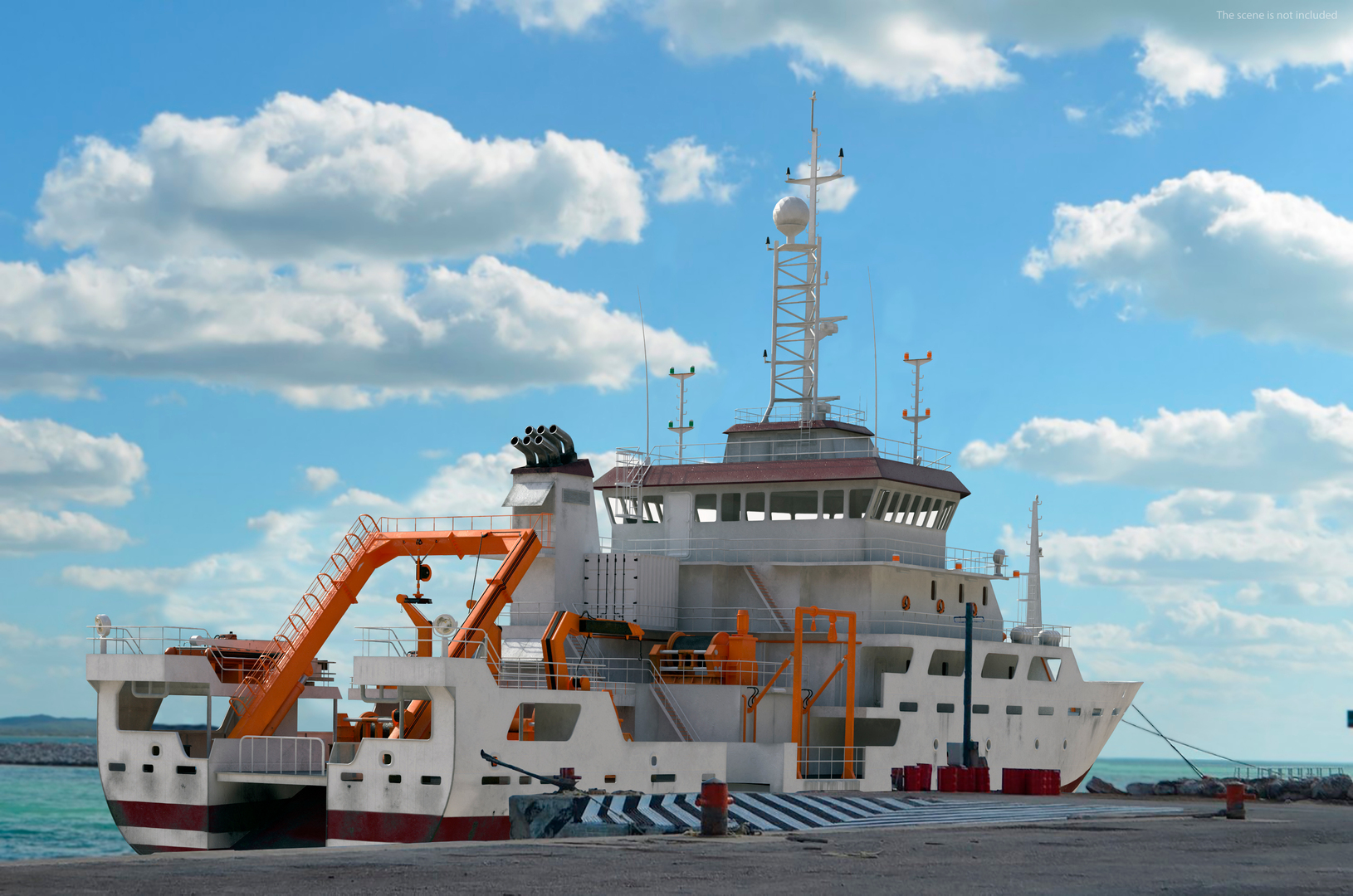 3D multipurpose research vessel sea ocean model - TurboSquid 1625854