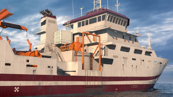 3D multipurpose research vessel sea ocean model - TurboSquid 1625854