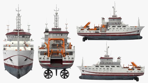 3D multipurpose research vessel sea ocean model - TurboSquid 1625854