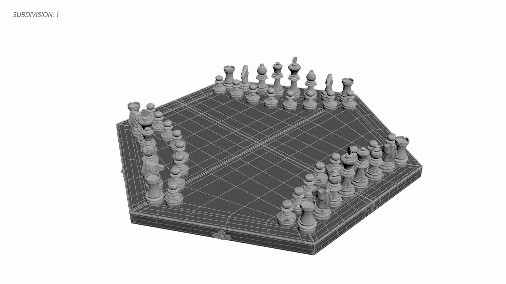 Chess 3 Players 3D Model - TurboSquid 1914160