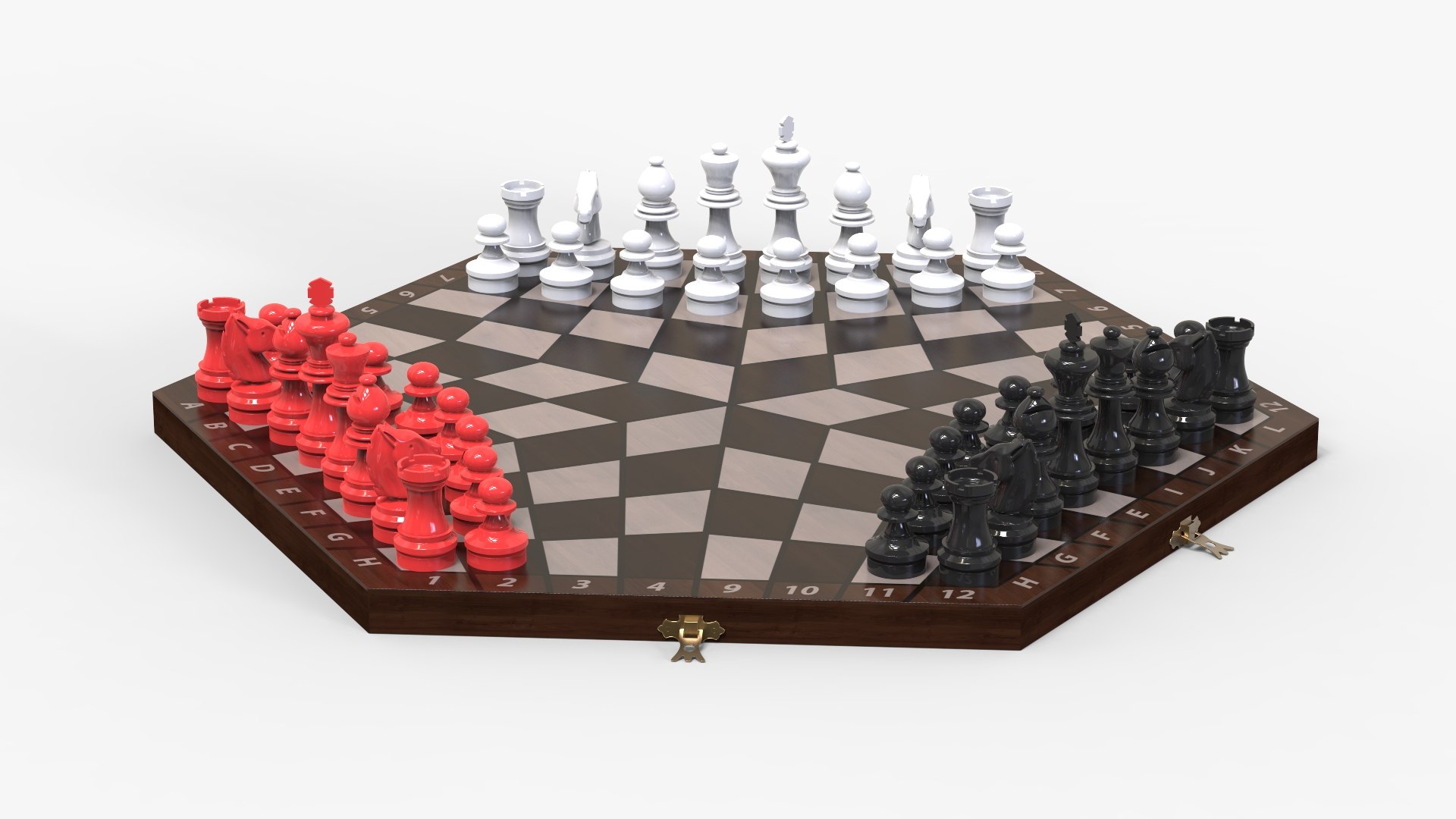 Chess 3 Players 3D Model - TurboSquid 1914160