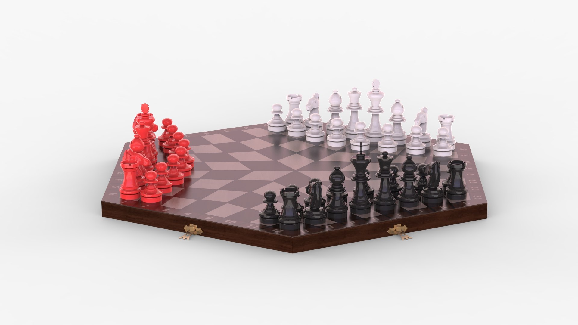 Chess 3 Players 3D Model - TurboSquid 1914160