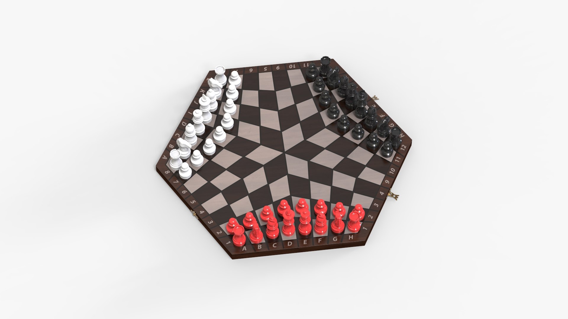 Chess 3 Players 3D Model - TurboSquid 1914160