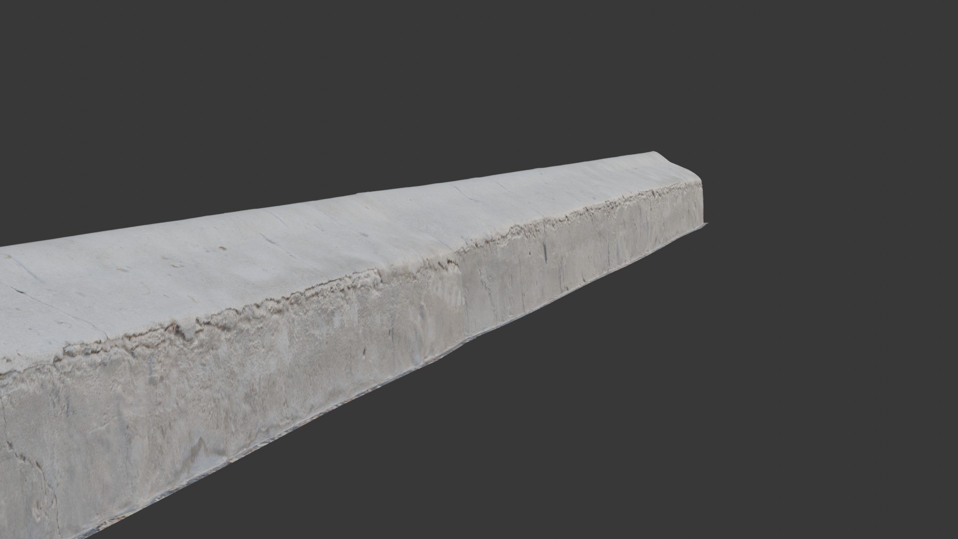 Worn Concrete Beam Model - TurboSquid 2395137