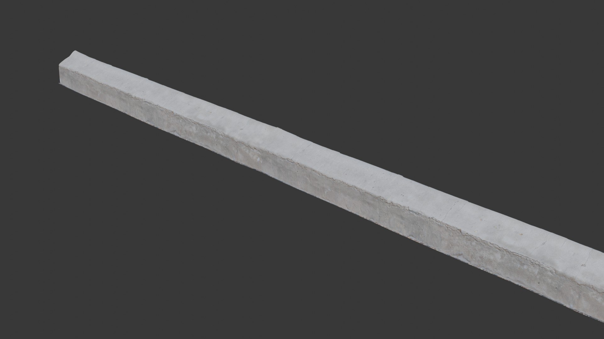 Worn Concrete Beam Model - TurboSquid 2395137