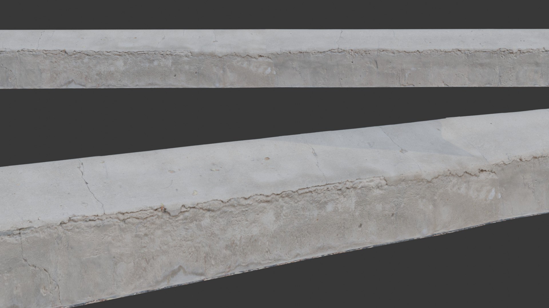 Worn Concrete Beam Model - TurboSquid 2395137
