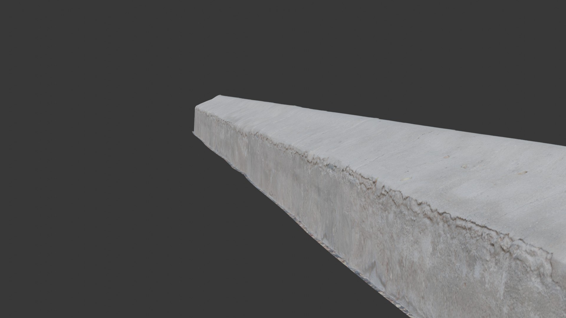 Worn Concrete Beam Model - TurboSquid 2395137